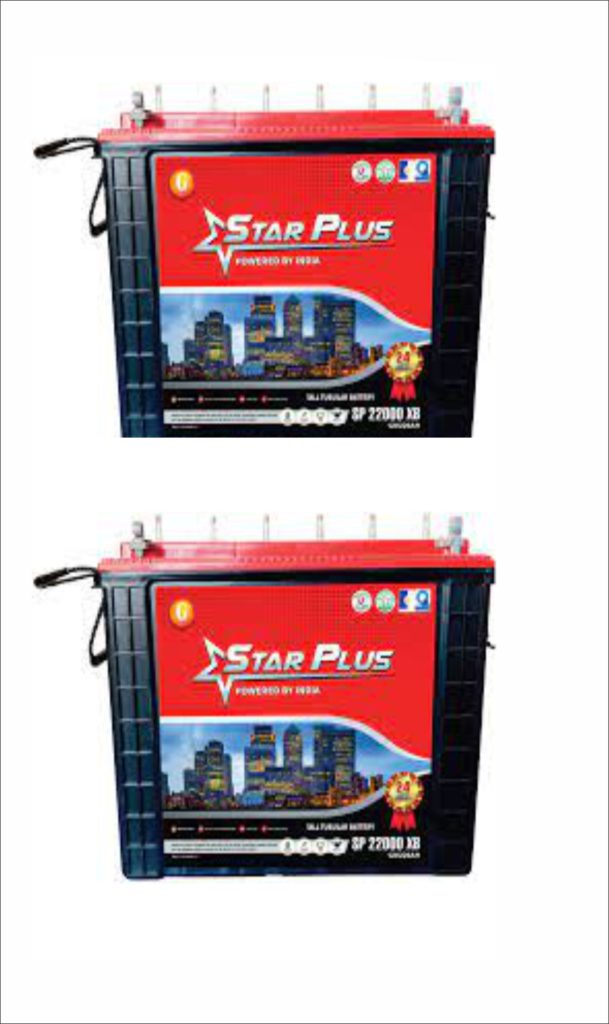 Starplus Tubular Inverter Battery -220AH x 2 Units – Avena Technologies